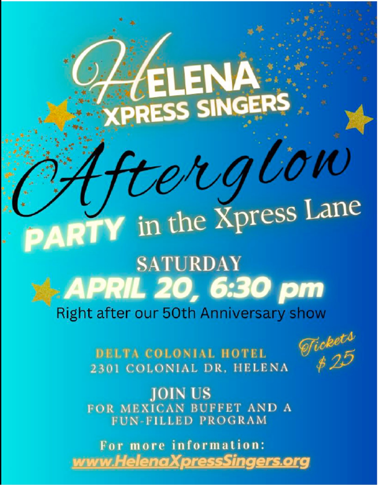 Helena Xpress Singers - 04/20/2024 6:30pm - 50th Anniversary AFTERGLOW ...